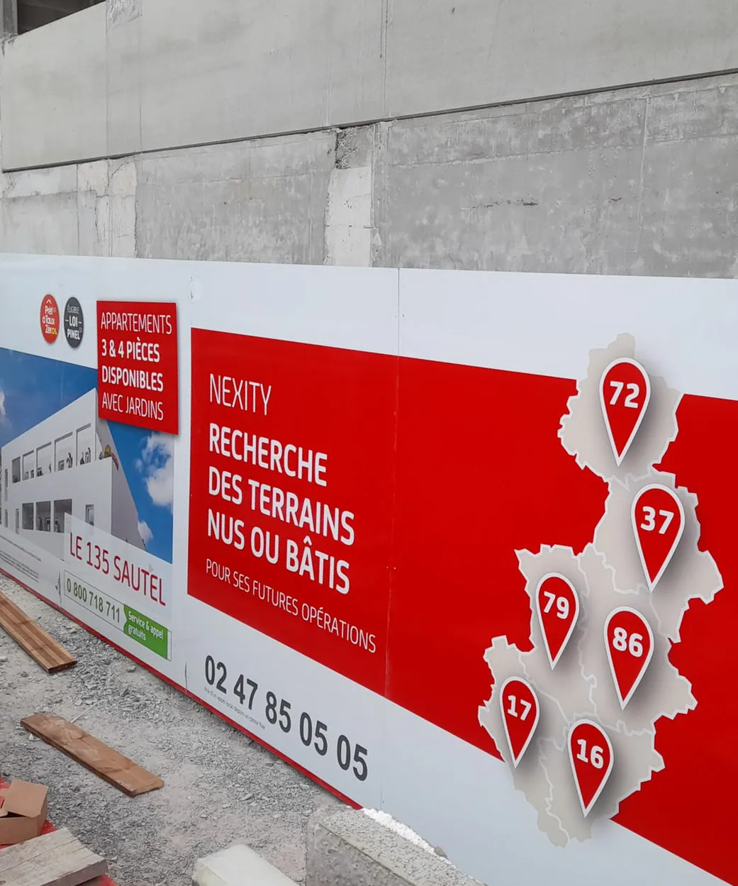 Habillage de palissade de chantier au Maroc | Total List